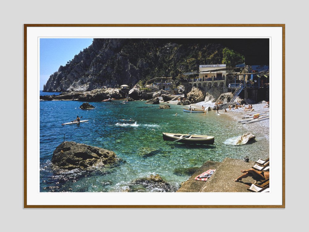 Toni Frissell, A Beach in Capri, 1959, C Print, Framed for sale at Pamono