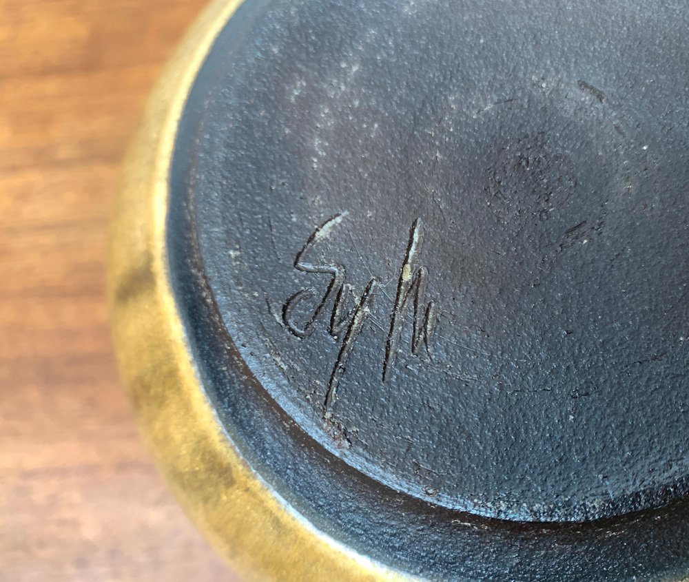 Mid-Century German Studio Pottery Vase by Janne Reckert-Cordua, Sylt ...