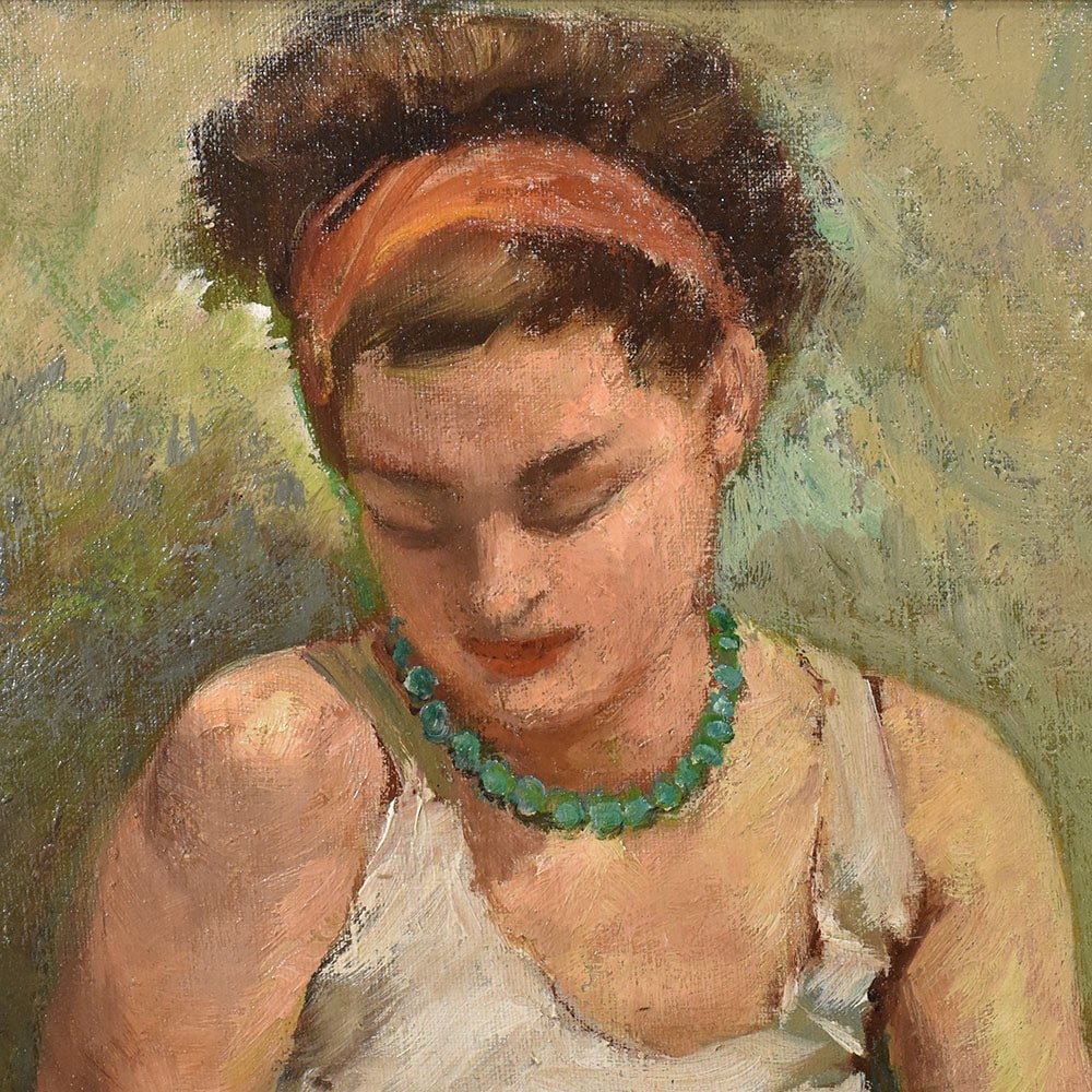 Maurice Callewaert, Young Dancer, 1930, Oil on Canvas, Framed for sale ...