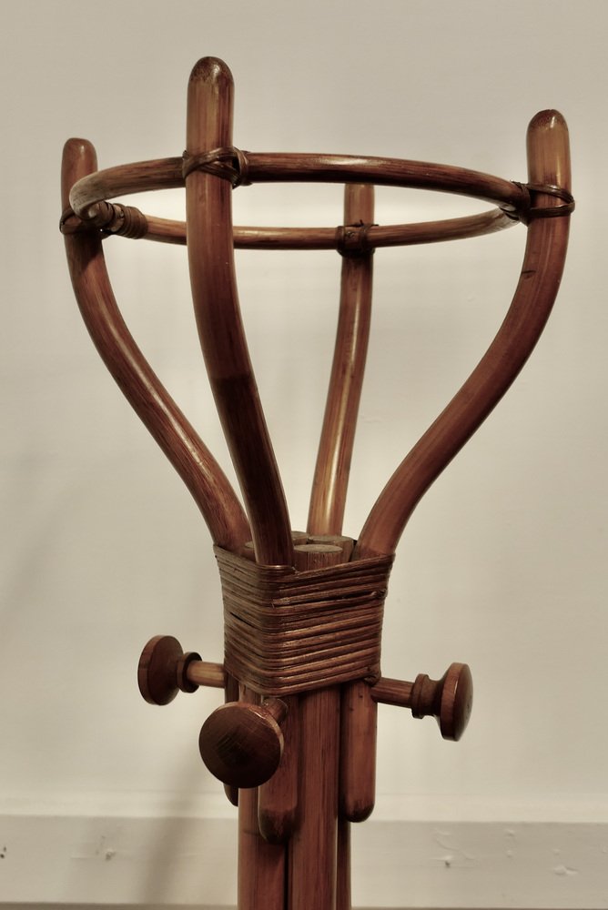 Mid-Century Bent Wood Hall Stand, 1960s for sale at Pamono