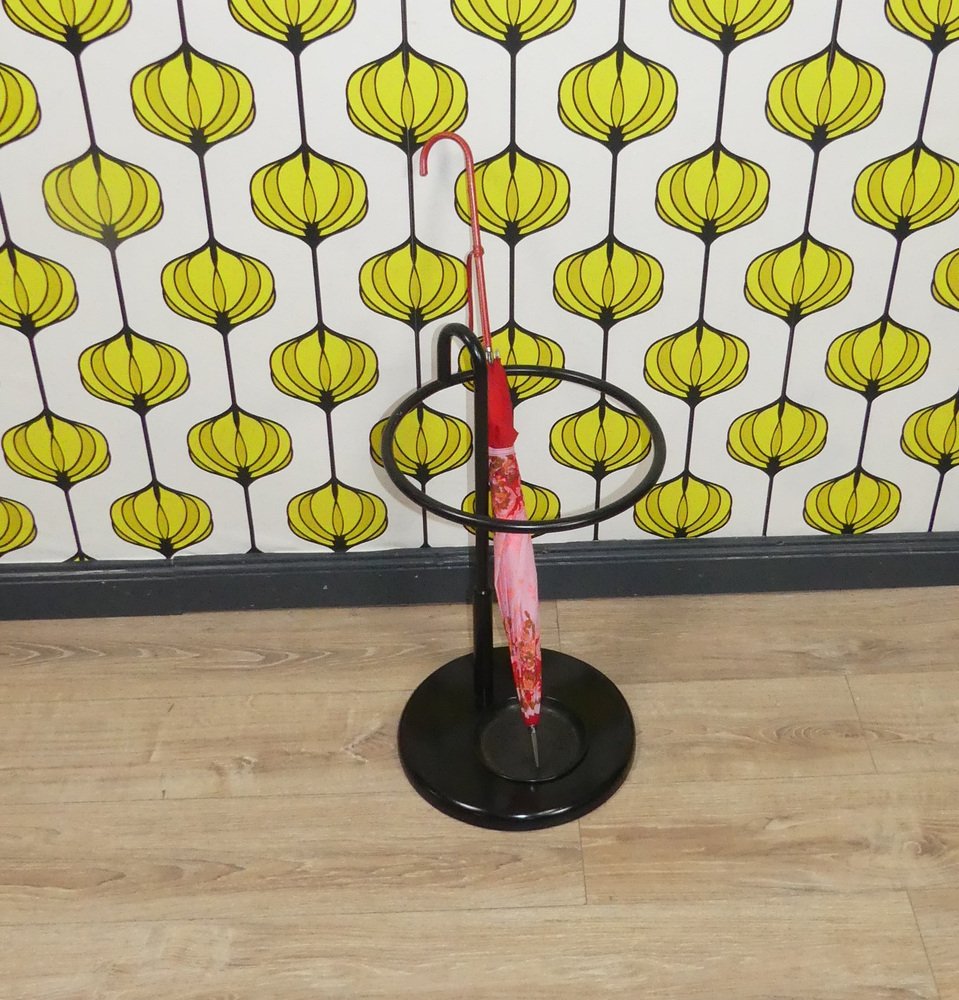 Black Umbrella Stand, 1980s for sale at Pamono