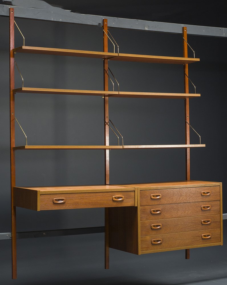 Danish Teak PS Modular Wall Units by Preben Sørensen for Randers ...