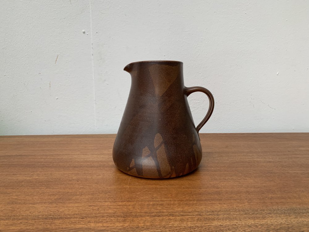Large Mid-Century German Studio Pottery Carafe Vase from Heinz Theo ...