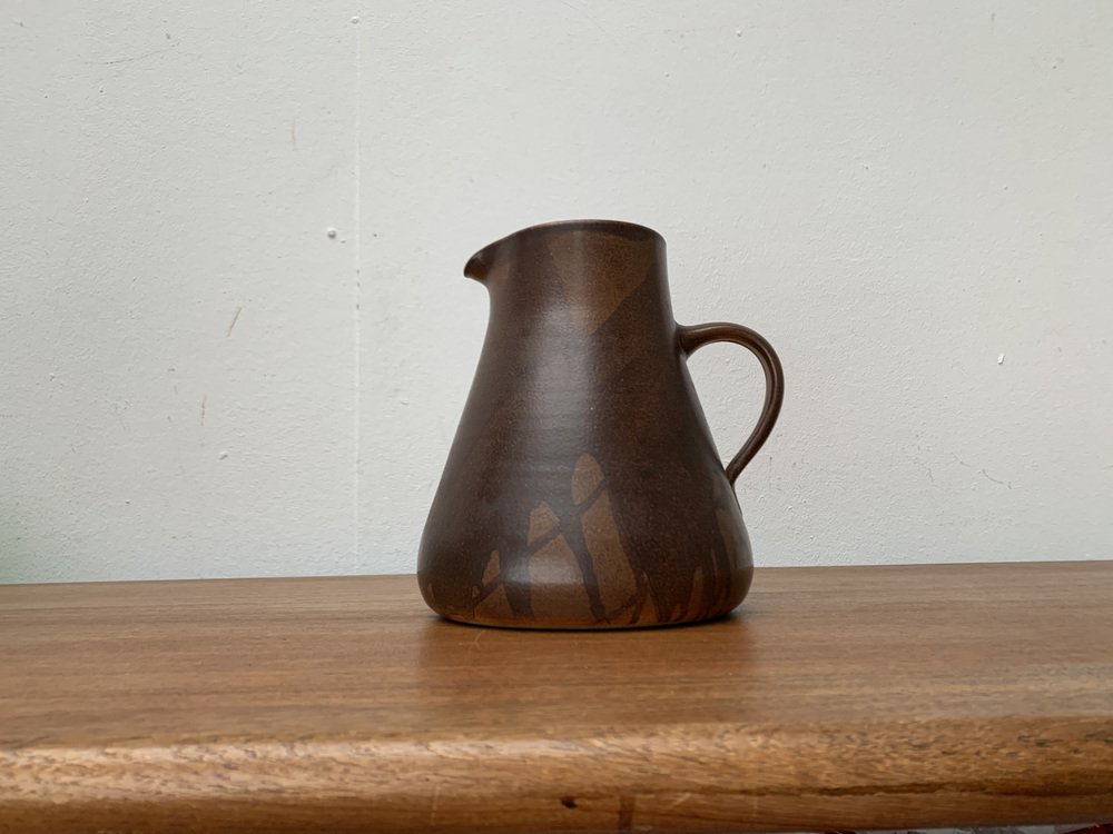 Large Mid-Century German Studio Pottery Carafe Vase from Heinz Theo ...