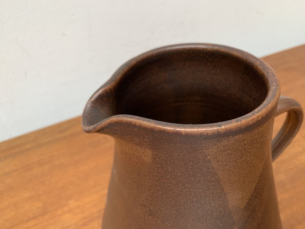 Large Mid-Century German Studio Pottery Carafe Vase from Heinz Theo ...