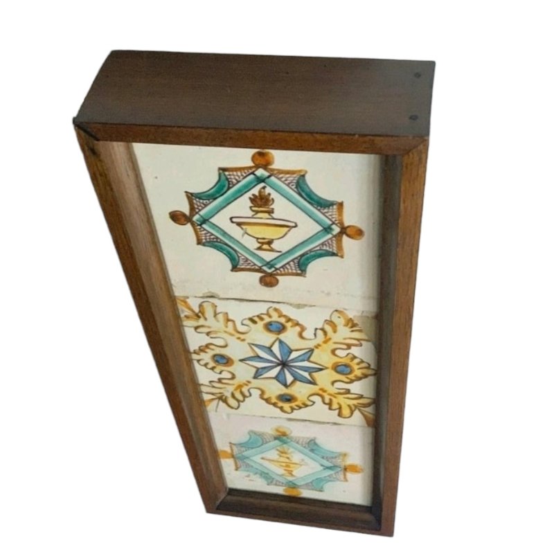 Antique Spanish Framed Talavera Tiles, 19th Century for sale at Pamono