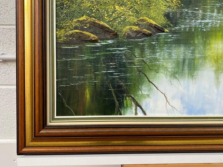 Terry Evans, River Tree Scene, 1995, Impasto Oil Painting, Framed for ...