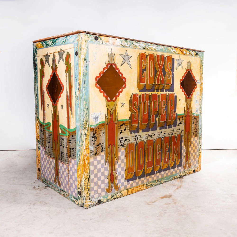 Handpainted Fairground Dodgems Ticket Booth, 1950s for sale at Pamono