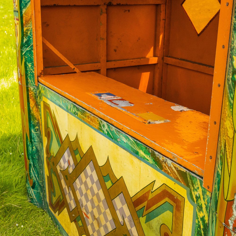 Handpainted Fairground Dodgems Ticket Booth, 1950s for sale at Pamono