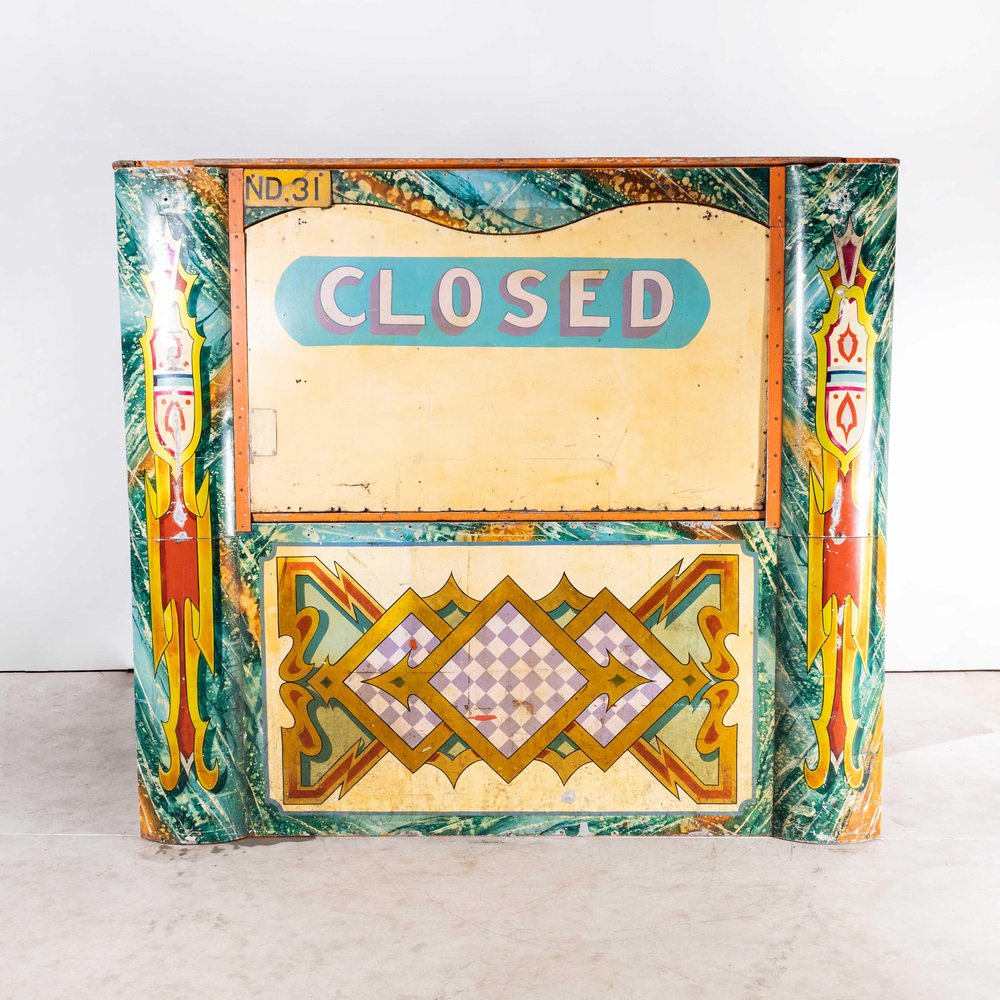 Handpainted Fairground Dodgems Ticket Booth, 1950s for sale at Pamono