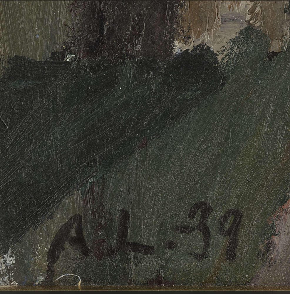Alf Lindbergh, Wood Scene, 1930s, Oil Painting for sale at Pamono