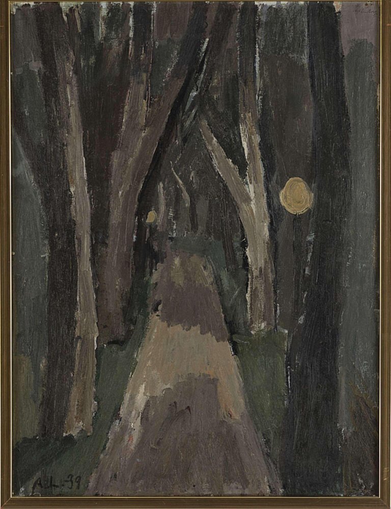 Alf Lindbergh, Wood Scene, 1930s, Oil Painting for sale at Pamono