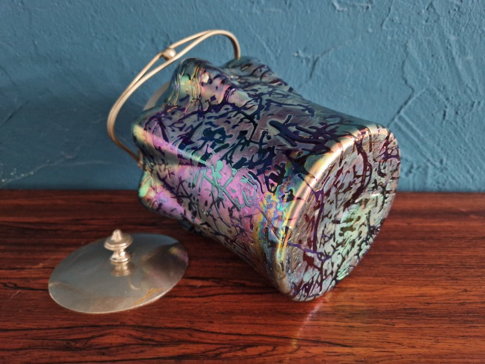 Art Nouveau Kralik Biscuit Barrel with Decor Bacillus, 1900s for sale ...
