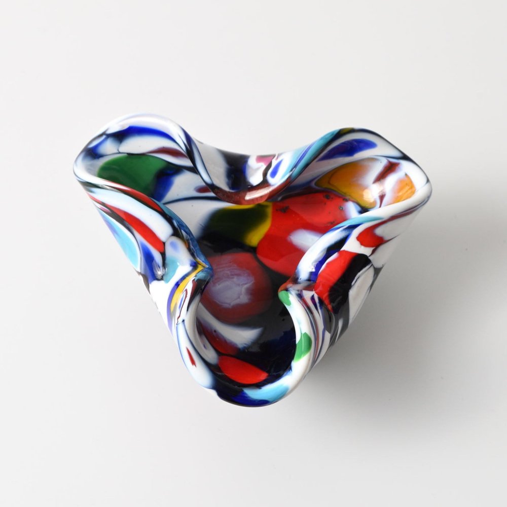 Vintage Murano Spatter Glass Bowl from Fratelli Toso, 1950s for sale at ...