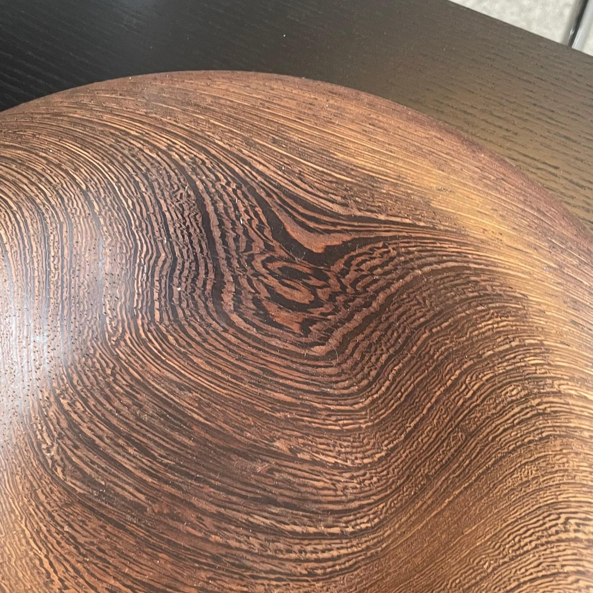 Mid-Century Bowl in Wenge, 1950s for sale at Pamono
