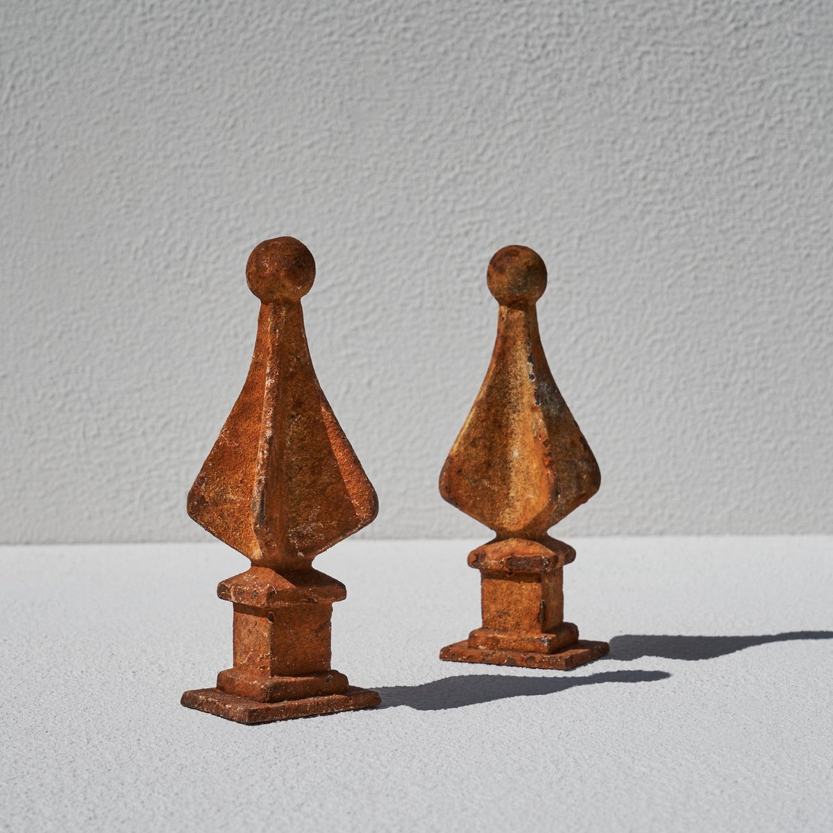 19th Century Rusted Finials, 1890s, Set of 2 for sale at Pamono