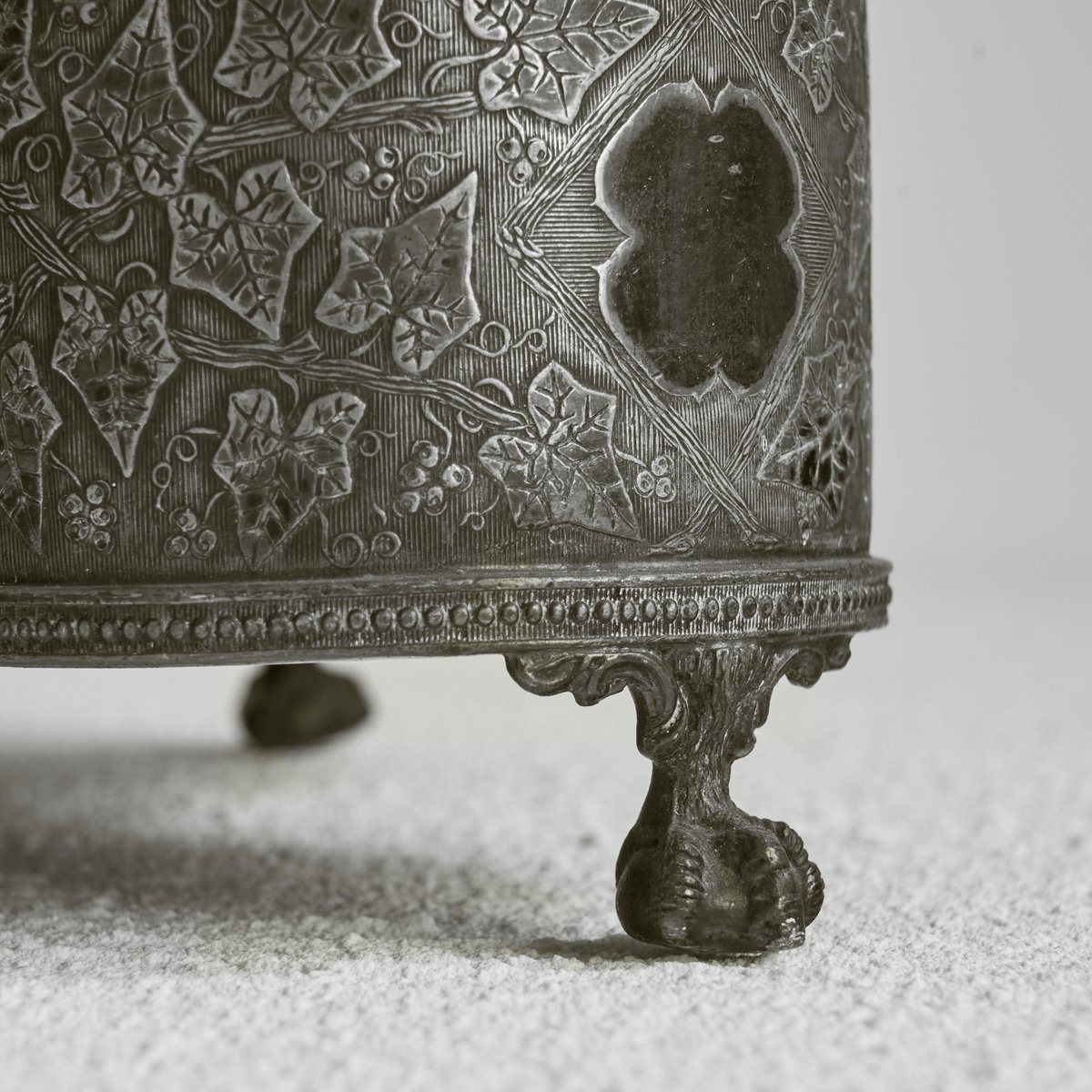 19th Century Bottle Holder in Patinated Silver by Shaw & Fisher, 1890s ...