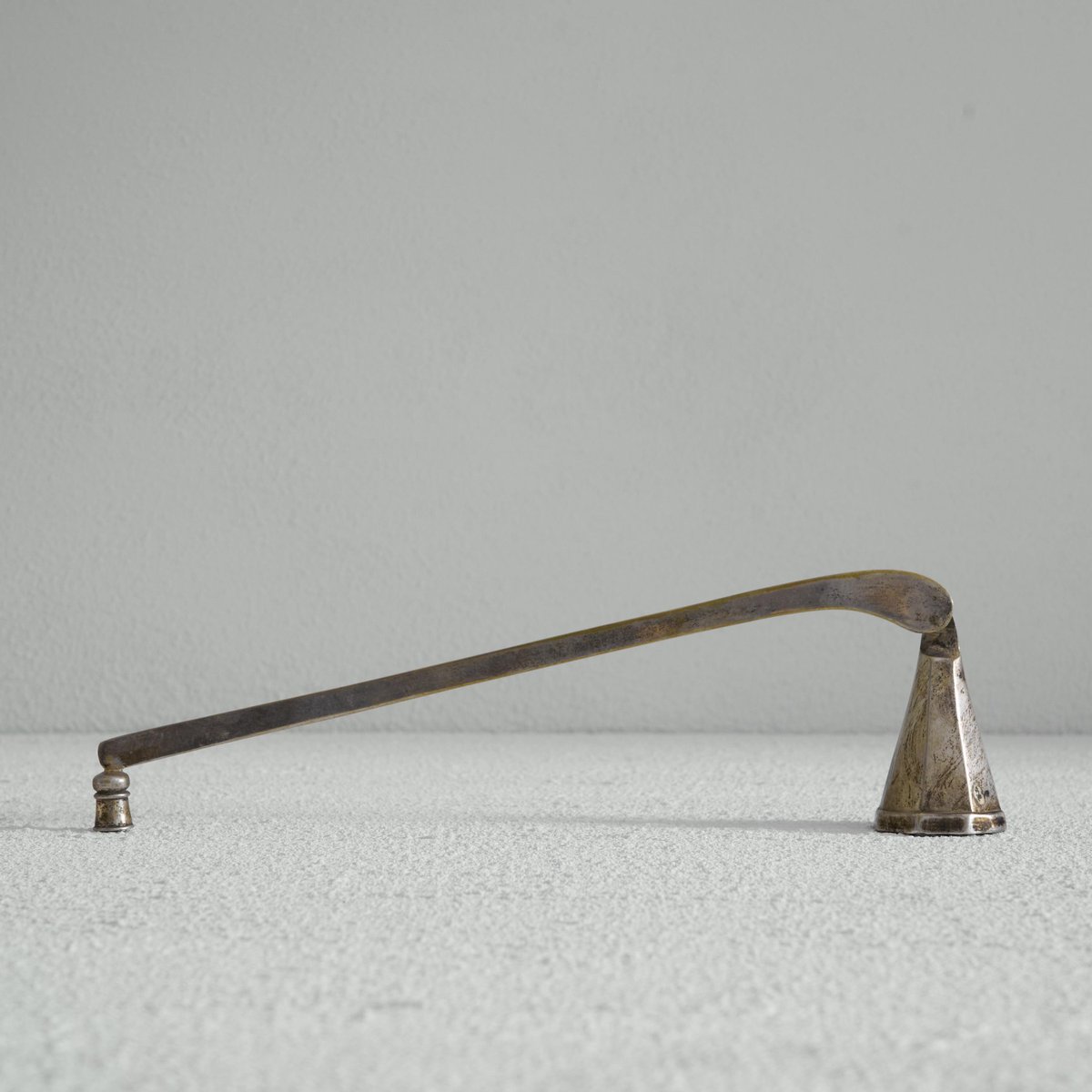 Art Deco Candle Snuffer in Patinated Silver, 1920s for sale at Pamono