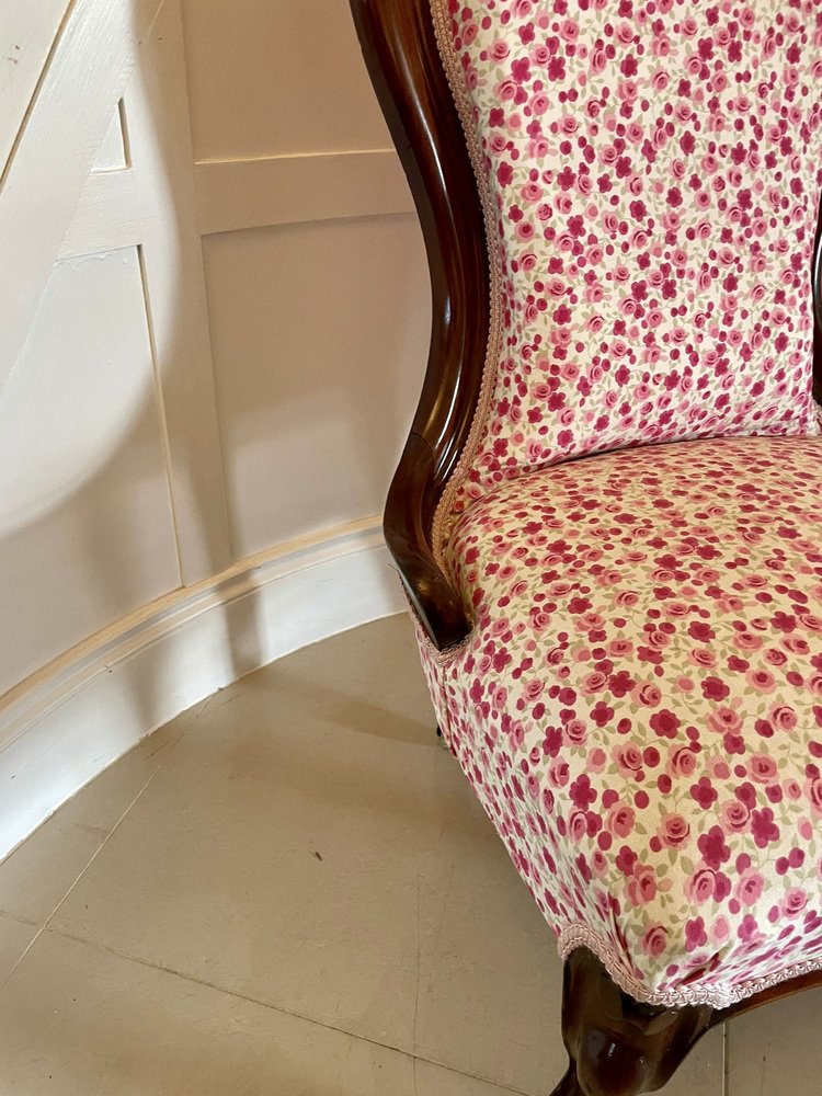 Victorian Mahogany Ladies Chair, 1860s for sale at Pamono