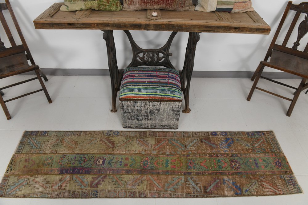 Turkish Runner Rug in Wool for sale at Pamono