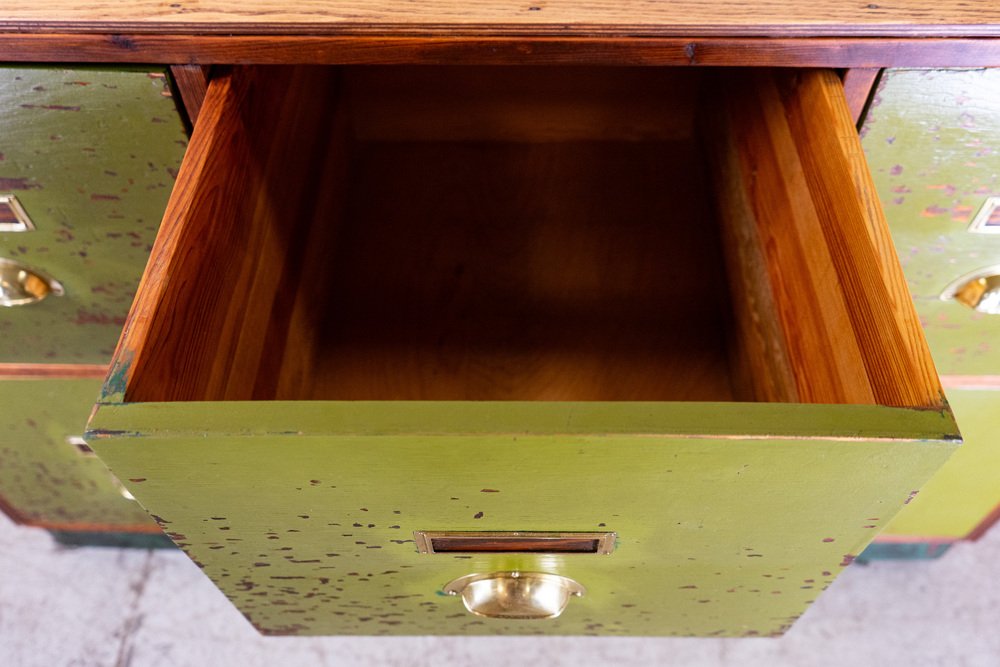Vintage Green Pharmacist Cabinet for sale at Pamono