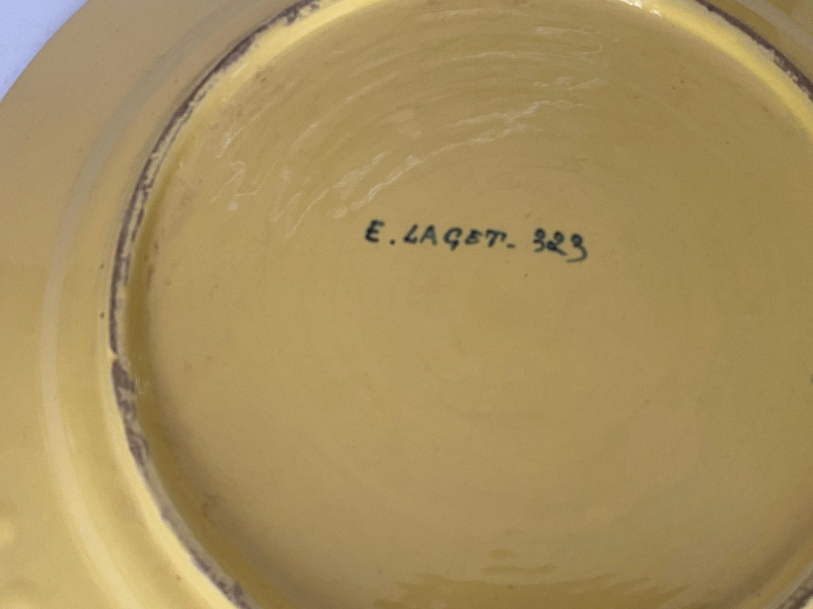 19th Century French Hand Painted Faience Plate by Etienne Laget for ...