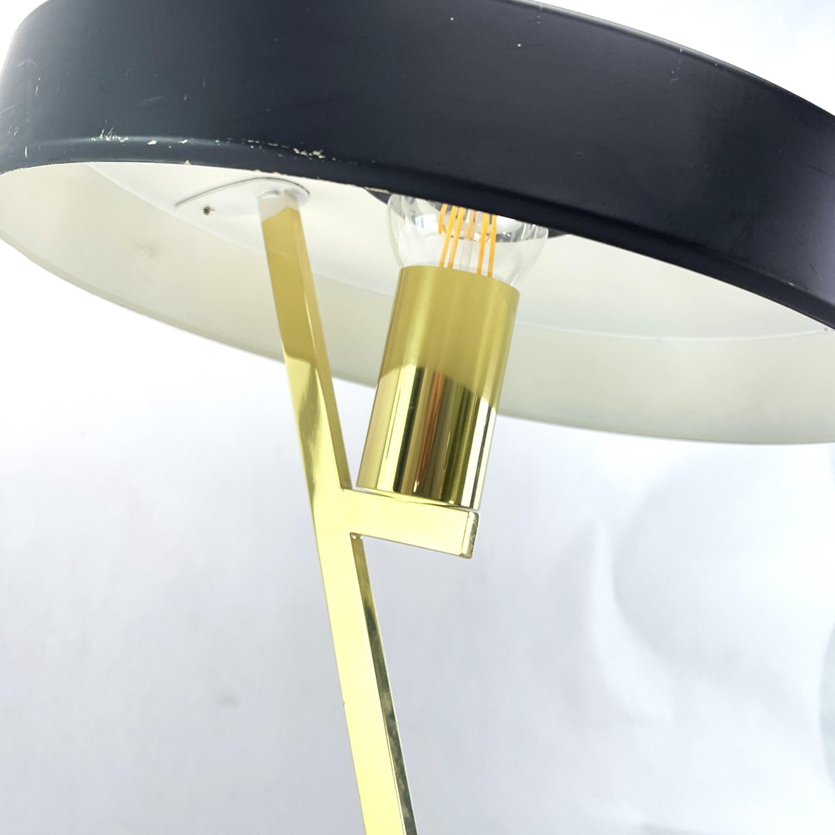 Louis Christian Kalff zugeschriebene Mid-Century Z Tischlampe für ...