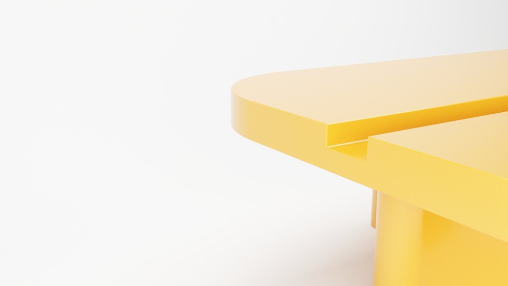 Riviera Table in Yellow Lacquer by Studio Rig for Collector for sale at ...