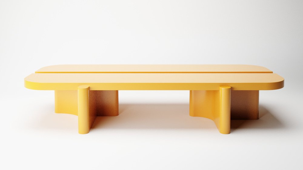 Riviera Table in Yellow Lacquer by Studio Rig for Collector for sale at ...