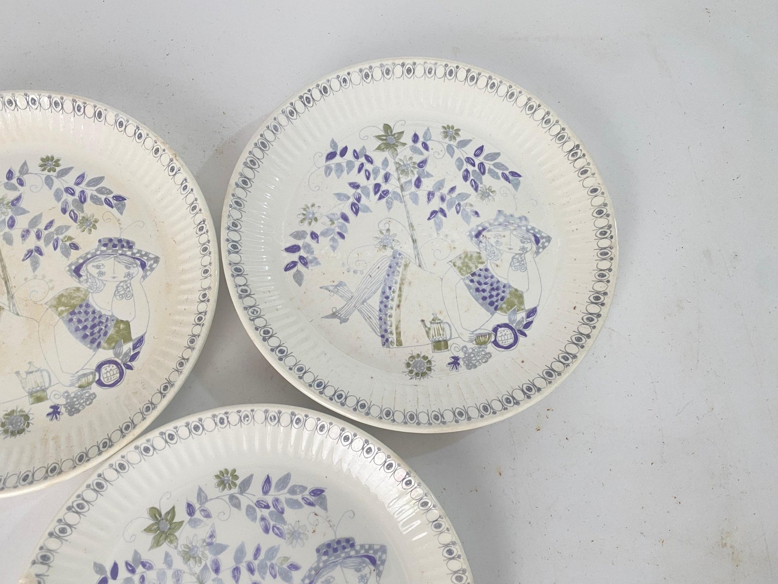 Vintage Turi-Design Lotte Plates, Norway, 1960s, Set of 3 for sale at ...