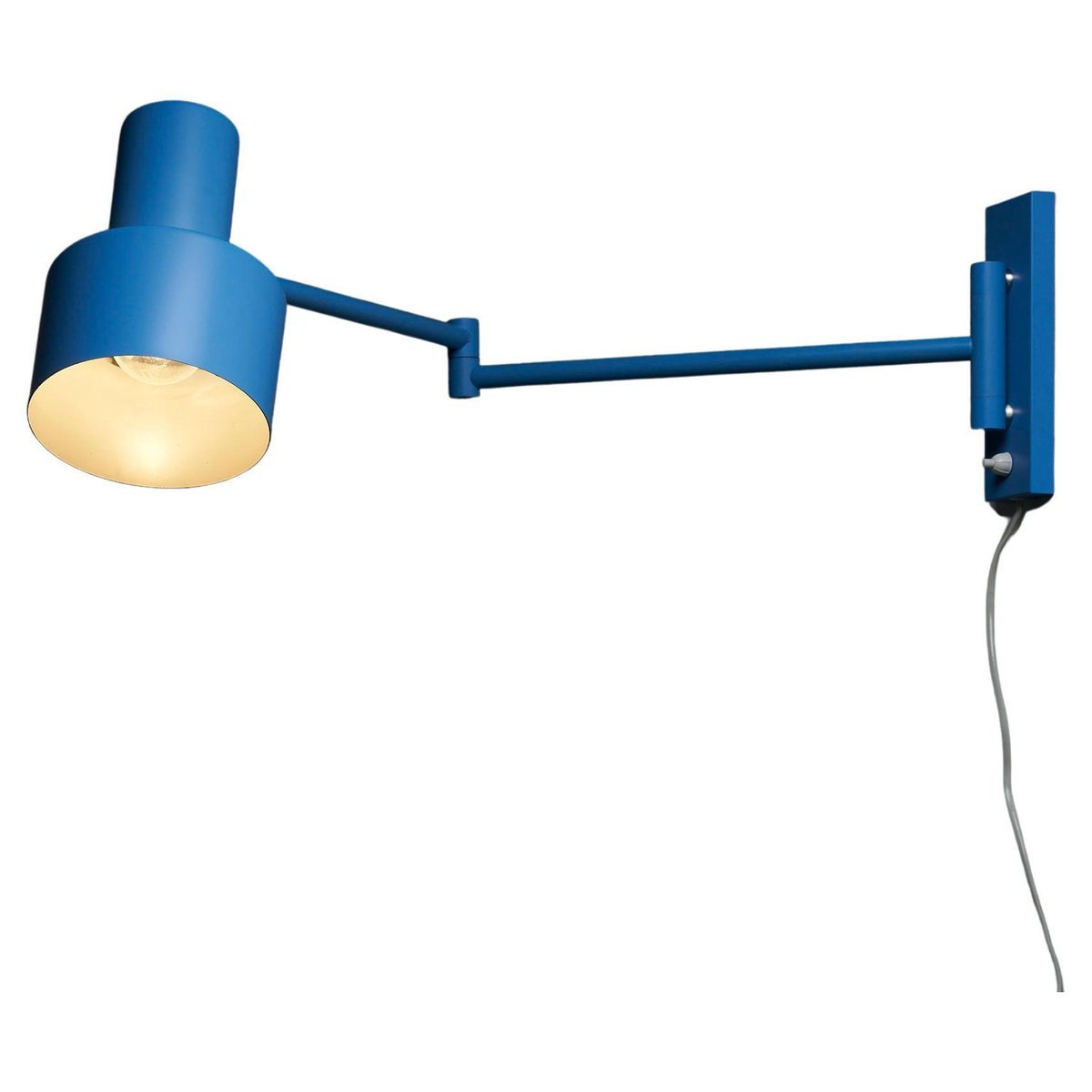 Sky Blue Skala Wall Lamp by Jo Hammerborg for Fog & Mørup, 1969 for ...