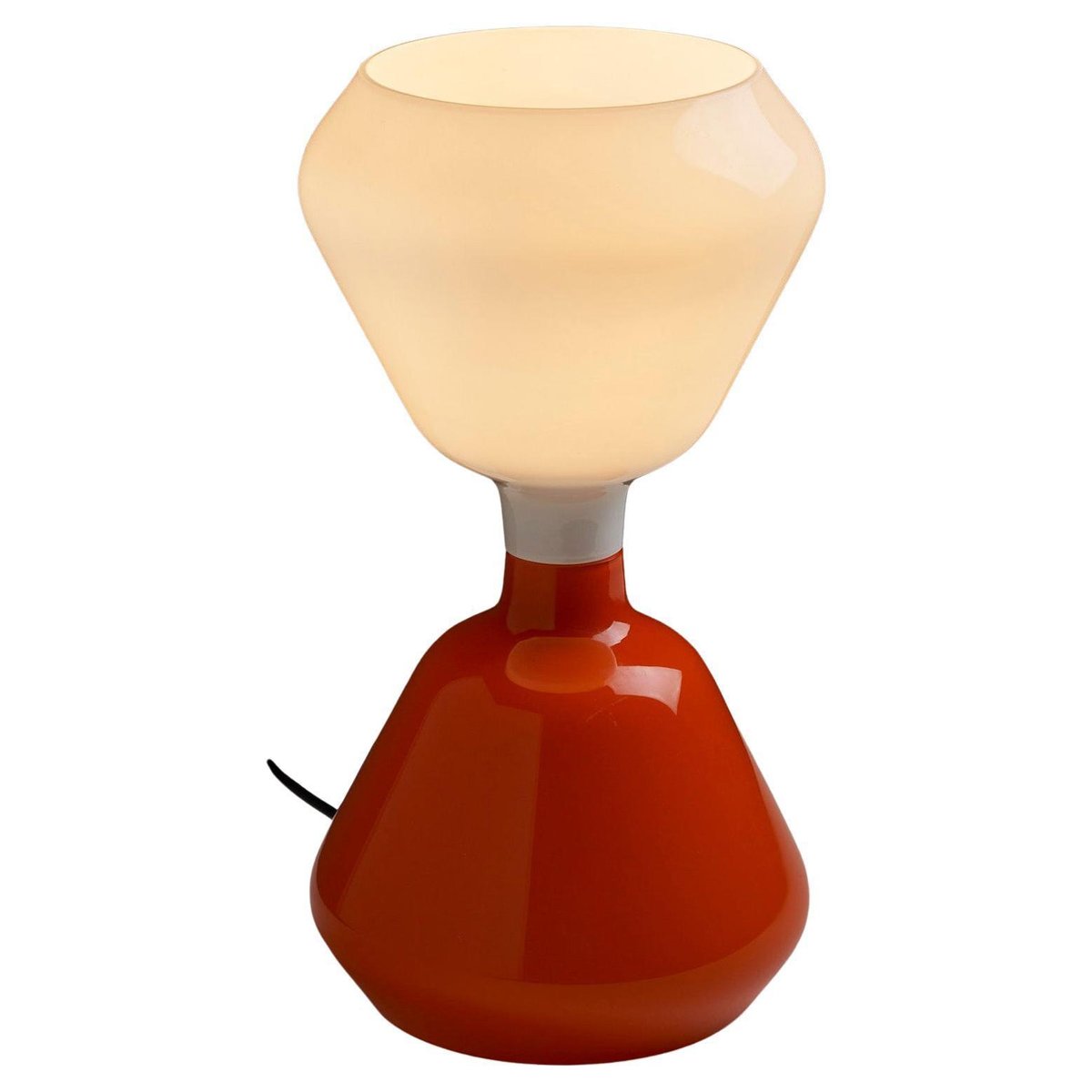 Double Glass Table Lamp attributed to Peter Pelzel for Vistosi, 1962 ...
