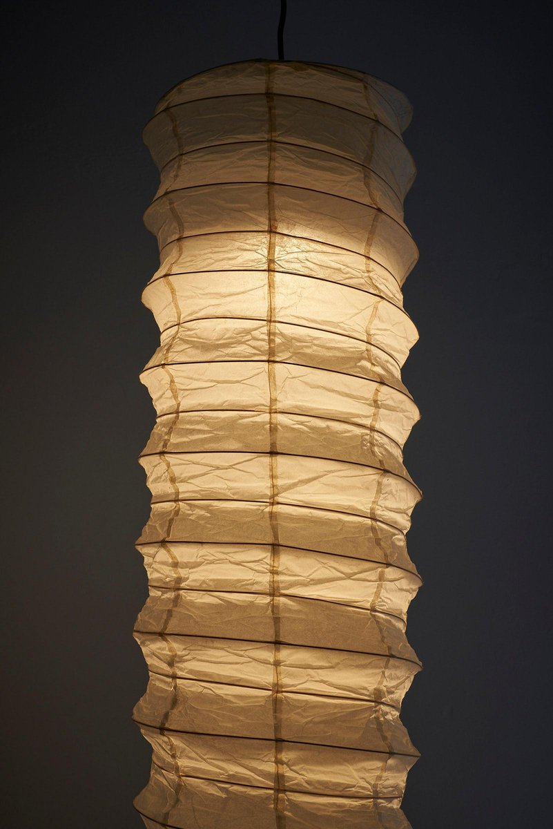 Akari Model L Ceiling Lamp attributed to Isamu Noguchi, 1951 for sale ...