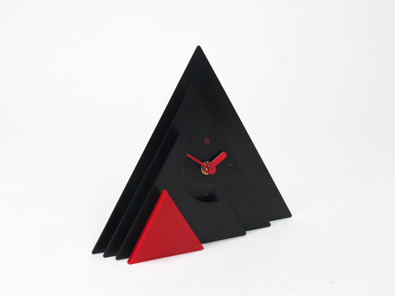 Postmodern Pyramid Table Clock by Makiko Taniguchi, Japan, 1980s for ...