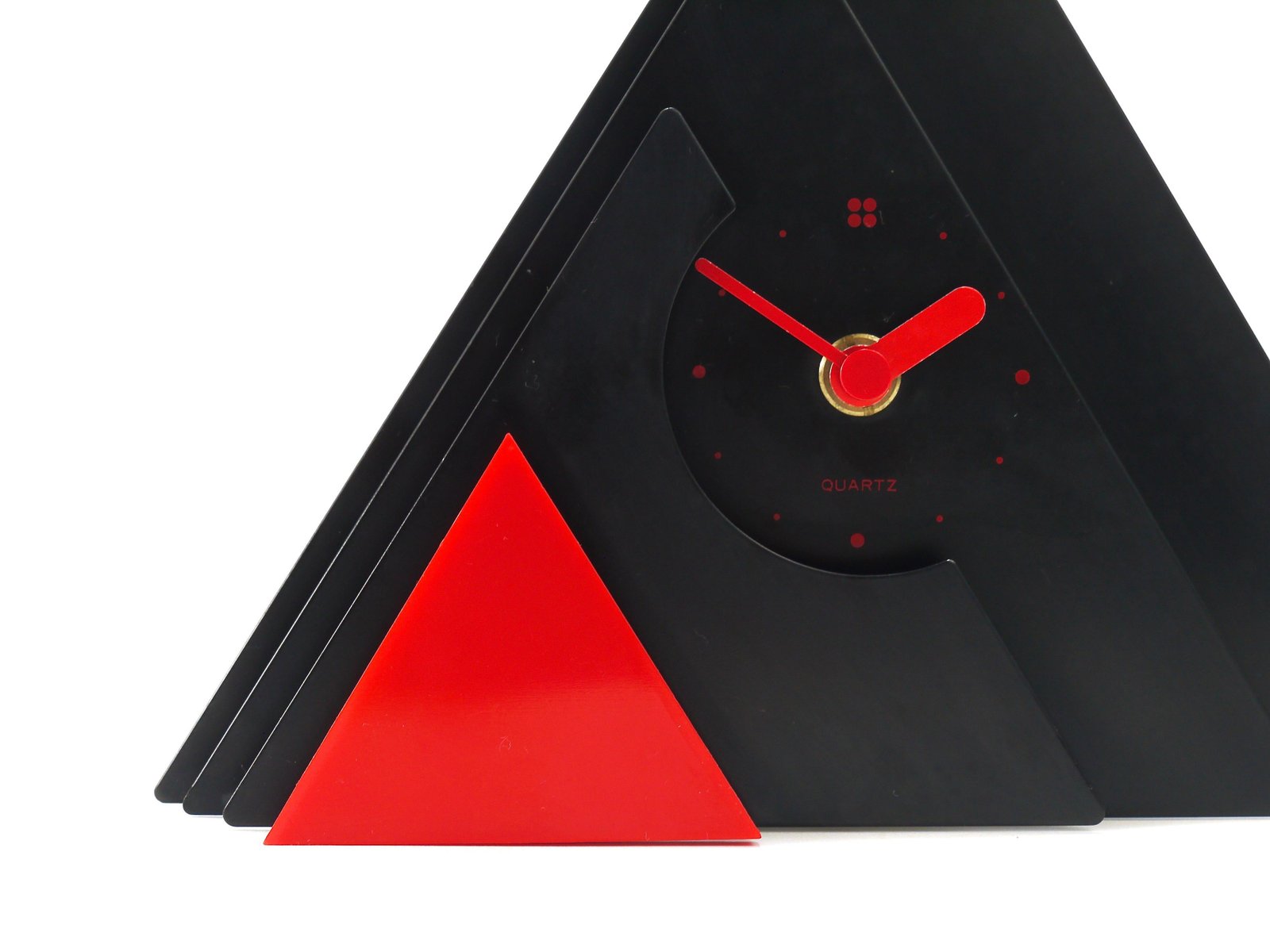 Postmodern Pyramid Table Clock by Makiko Taniguchi, Japan, 1980s for ...