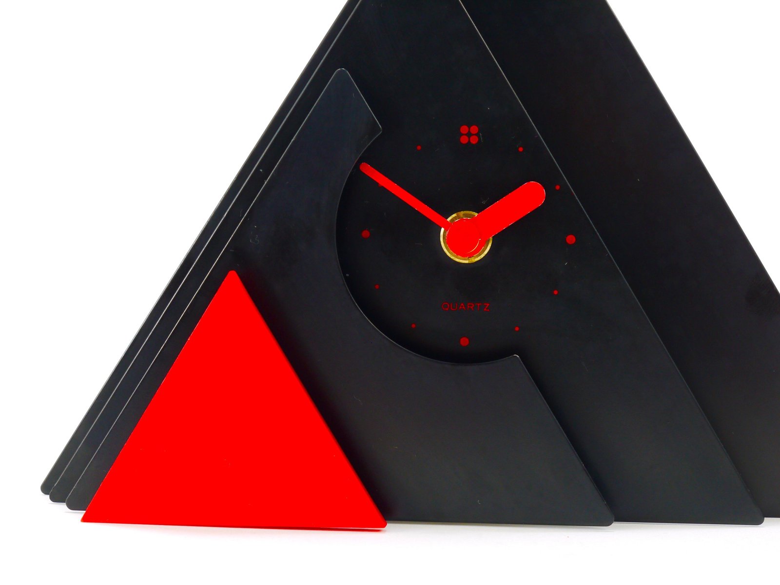 Postmodern Pyramid Table Clock by Makiko Taniguchi, Japan, 1980s for ...