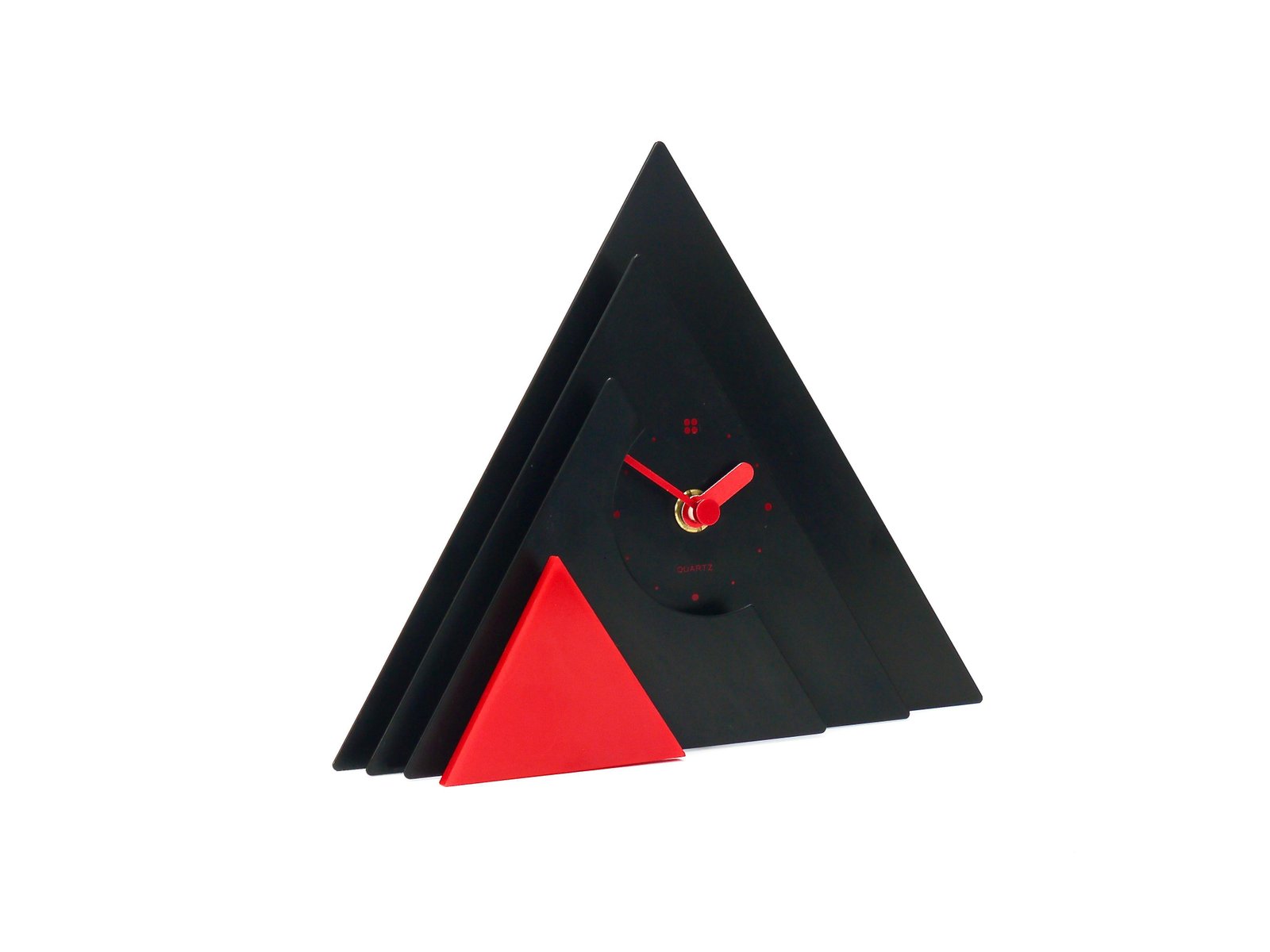 Postmodern Pyramid Table Clock by Makiko Taniguchi, Japan, 1980s for ...