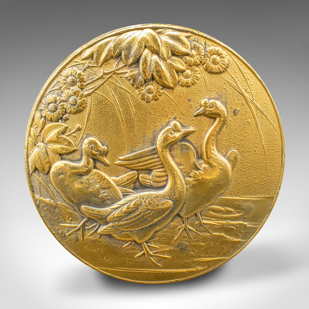 Antique English Gilt Metal Snuff Tin, 1880s for sale at Pamono