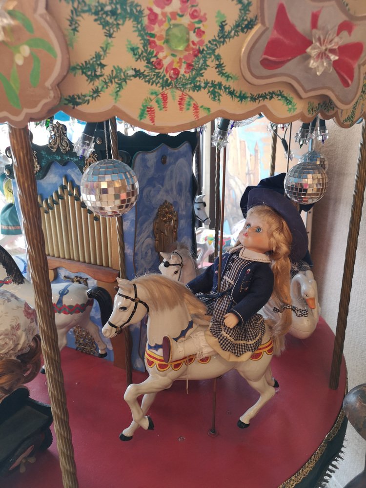 Large Vintage Parisian Carousel Merry Go Round for sale at Pamono