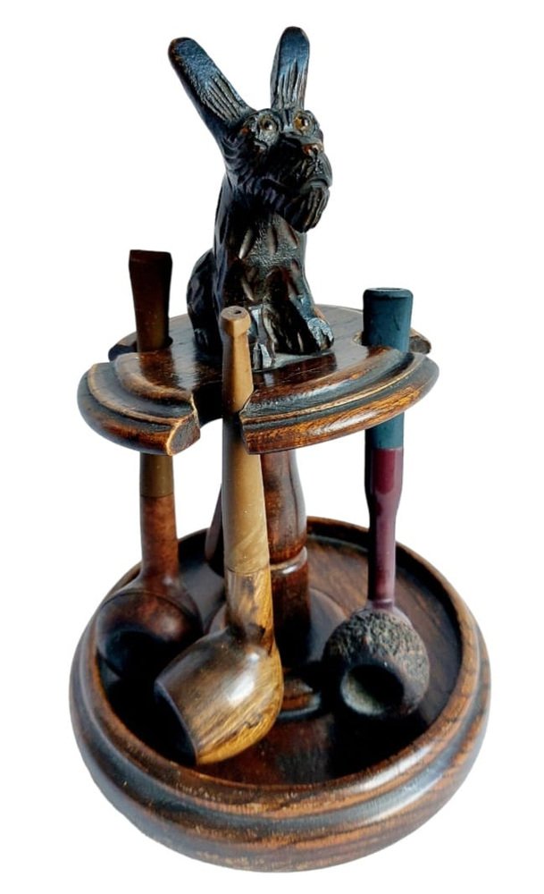 Tobacco Pipe Stand with Scotty Dog for sale at Pamono