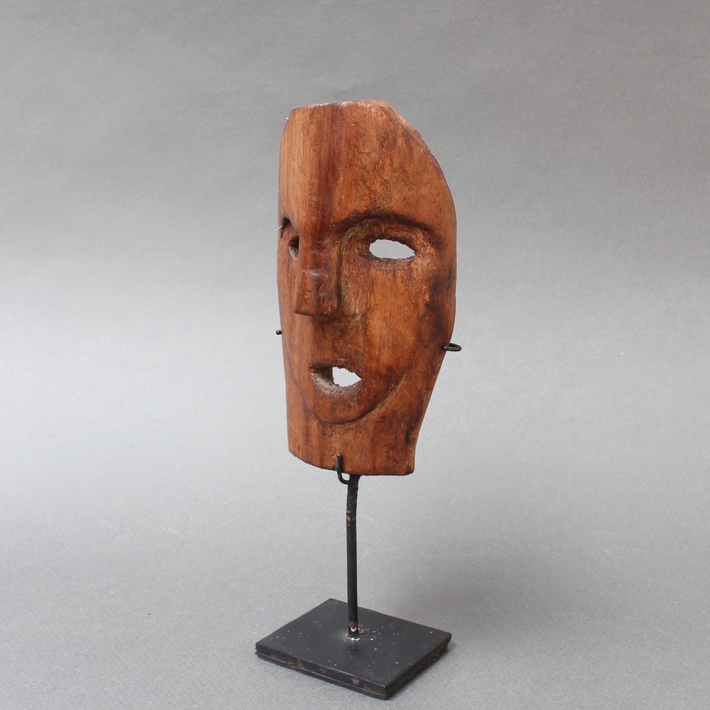 Carved Wooden Traditional Mask, 1970s for sale at Pamono