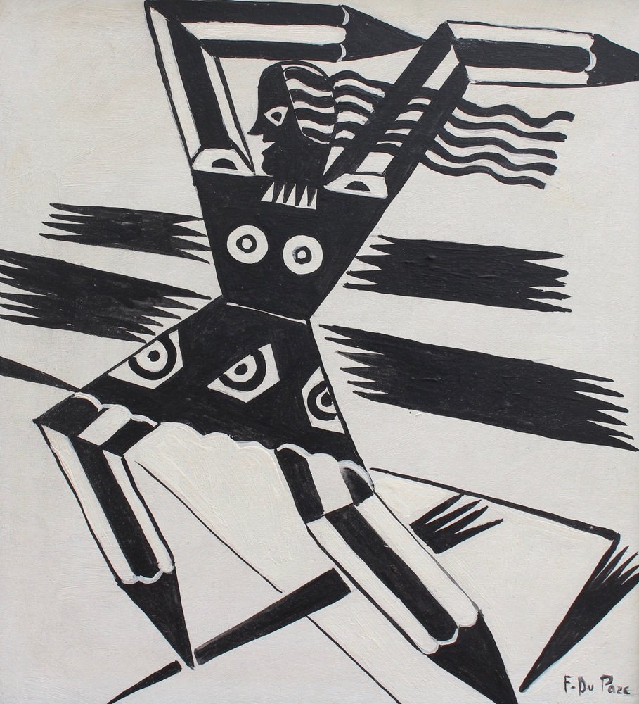 Berlin School Artist, The Power of Words, 1950s-70s, Oil on Board ...