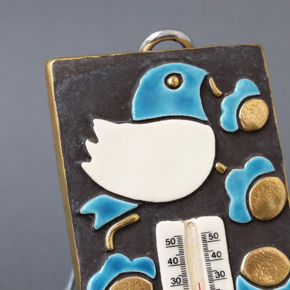 Vintage Ceramic Thermometer and Casing by Mithé Espelt, 1960s for sale ...