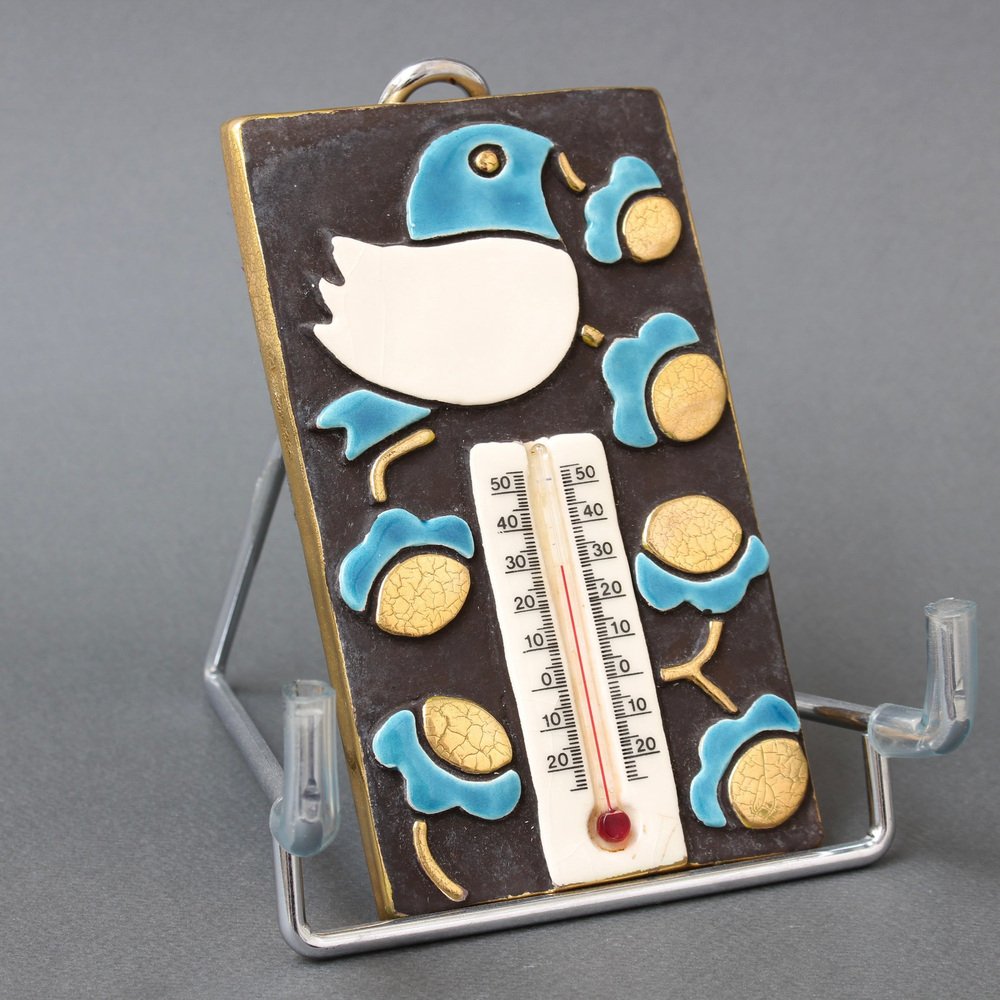 Vintage Ceramic Thermometer and Casing by Mithé Espelt, 1960s for sale ...