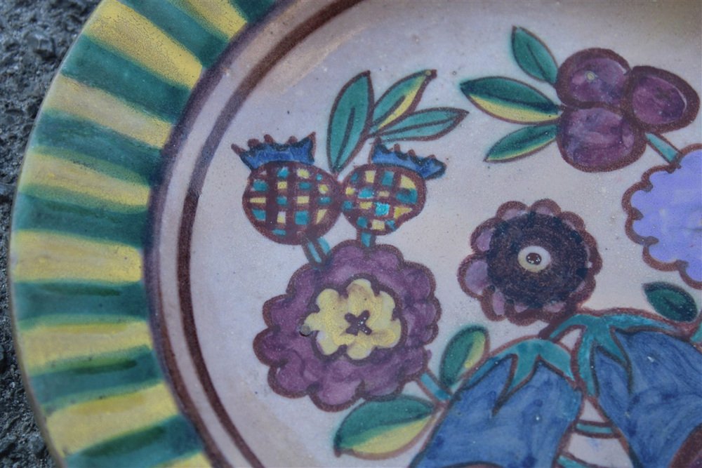 Ceramic Plate from ICS Dolker Kowaliska, 1920s for sale at Pamono