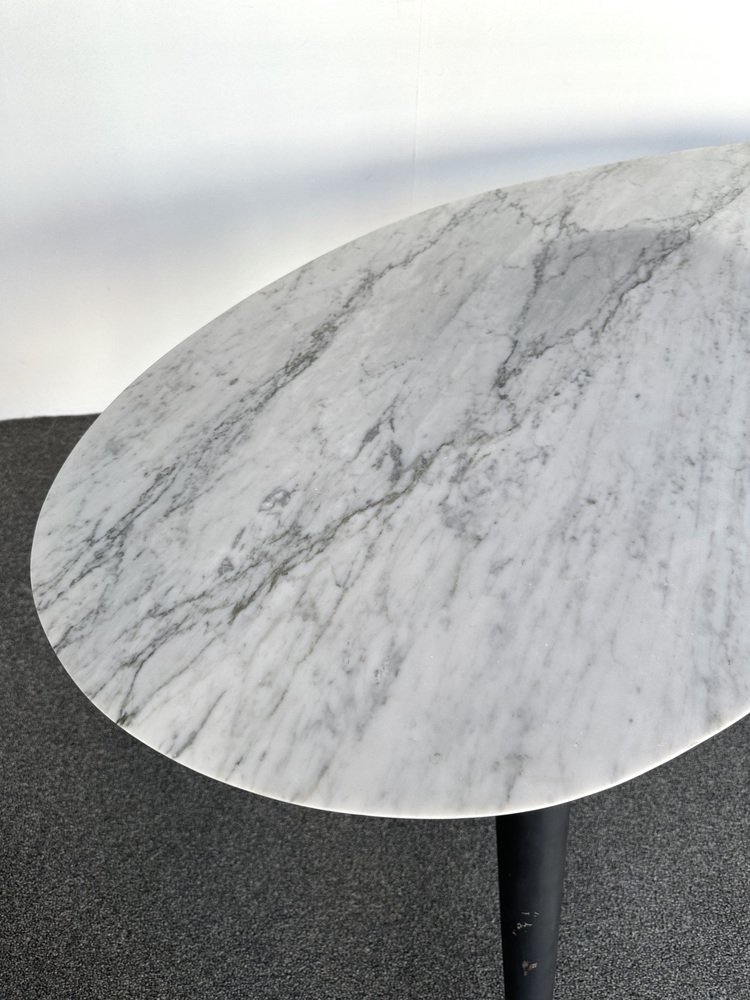 Mid-Century Italian Marble and Metal Boomerang Compass Console Table ...