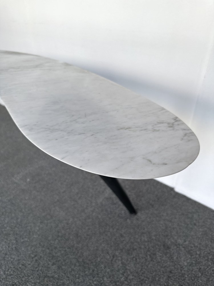 Mid-Century Italian Marble and Metal Boomerang Compass Console Table ...
