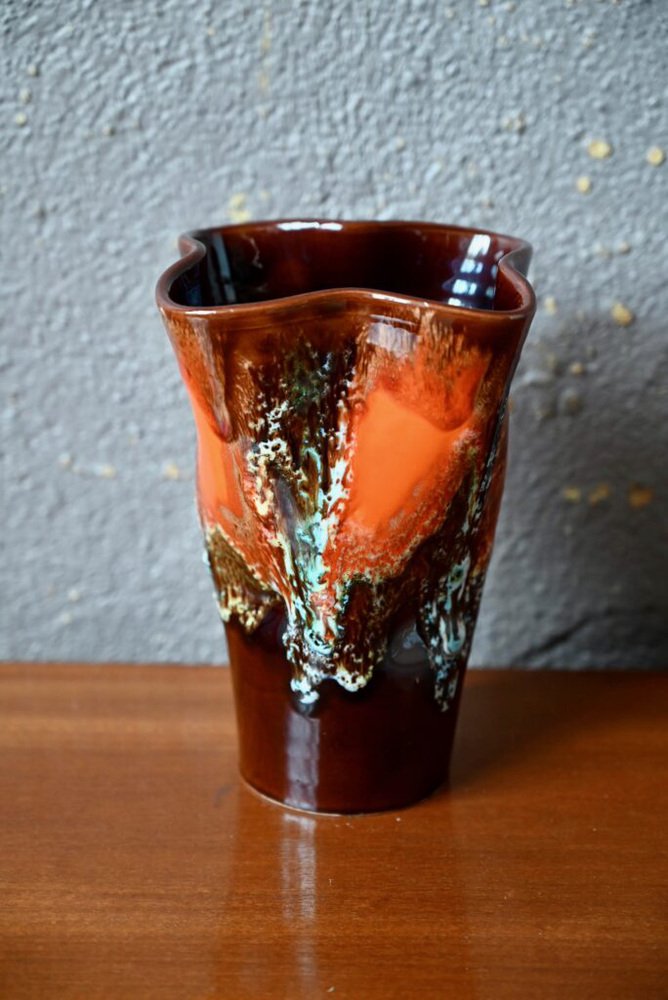 Handmade Vase from Vallauris, 1960s for sale at Pamono