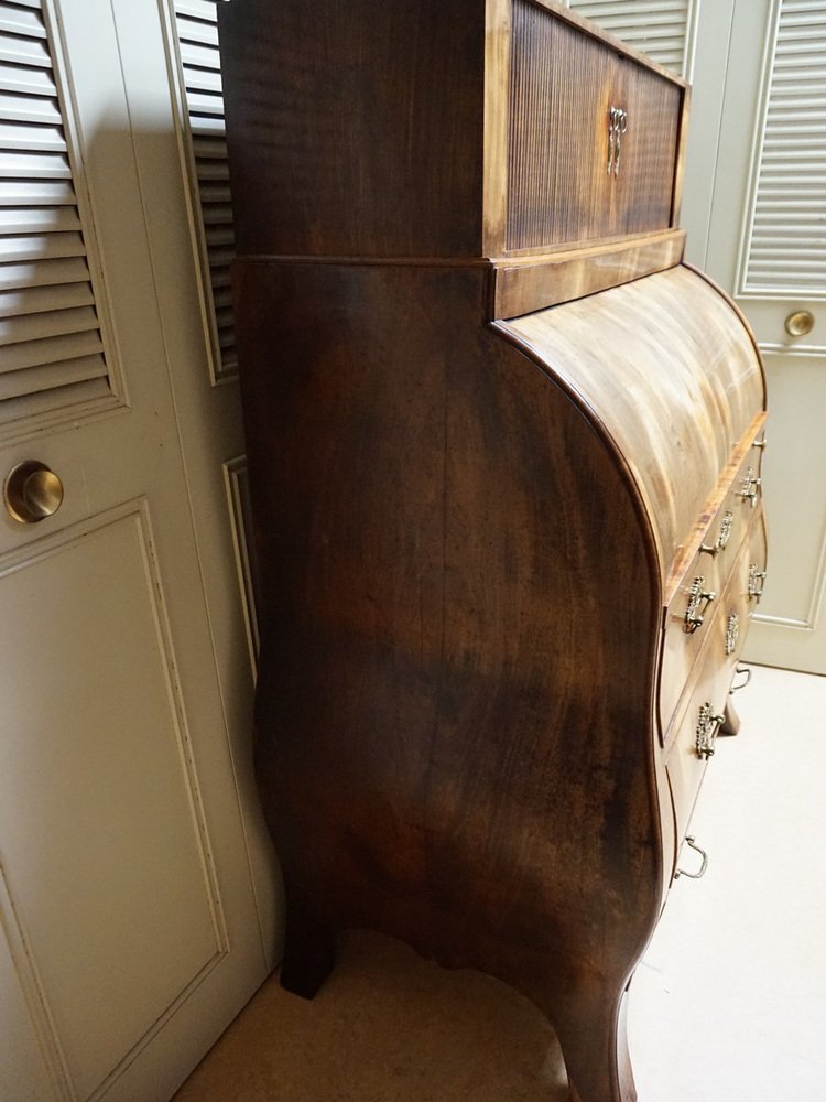 Dutch Bombe Cylinder Secretaire, 1700s for sale at Pamono