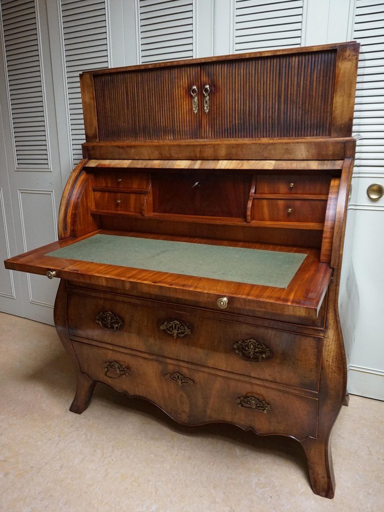 Dutch Bombe Cylinder Secretaire, 1700s for sale at Pamono